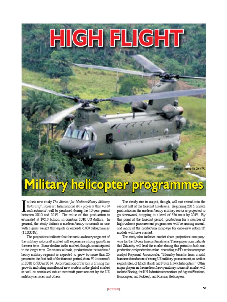 High Flight: Military Helicopter Programmes | PDF | Sikorsky Uh 60 ...