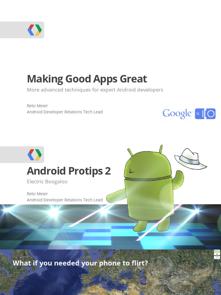 Making Good Apps Great More Advanced Topics For Expert Android ...