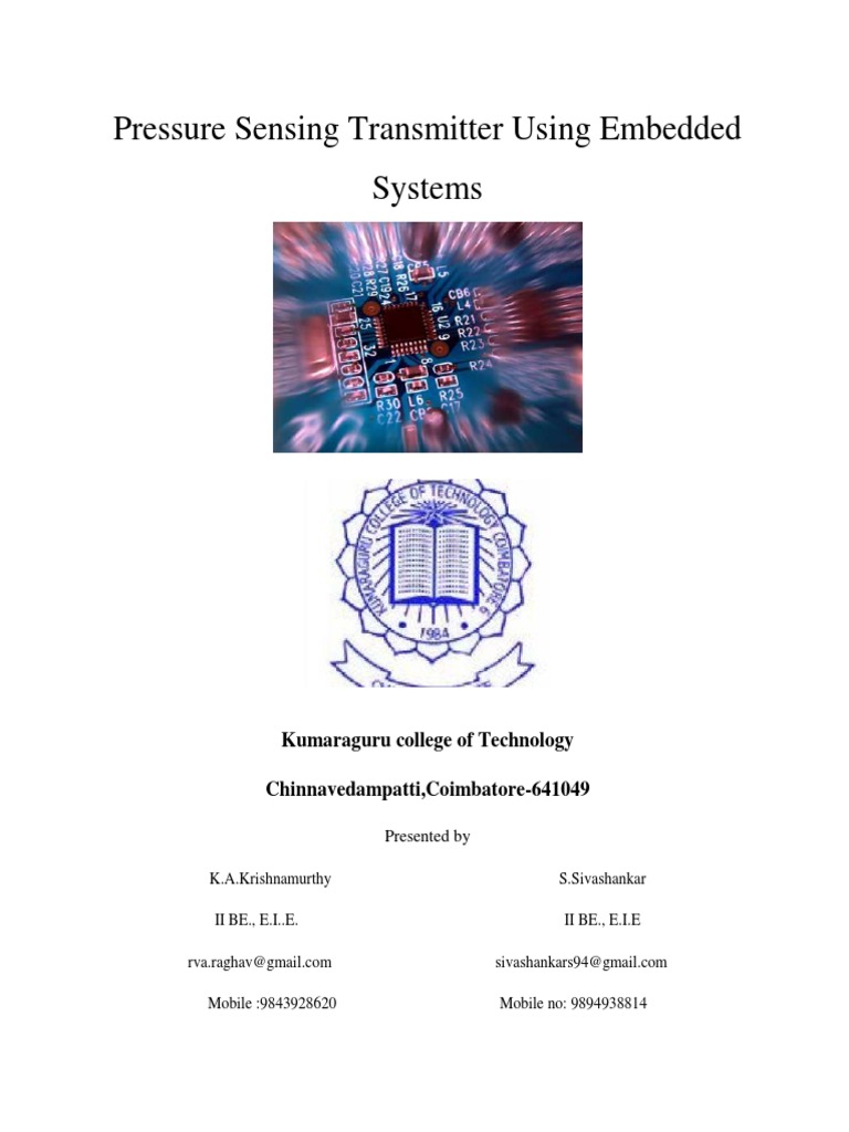 Pressure Sensing Transmitter Design | PDF | Microcontroller | Embedded ...