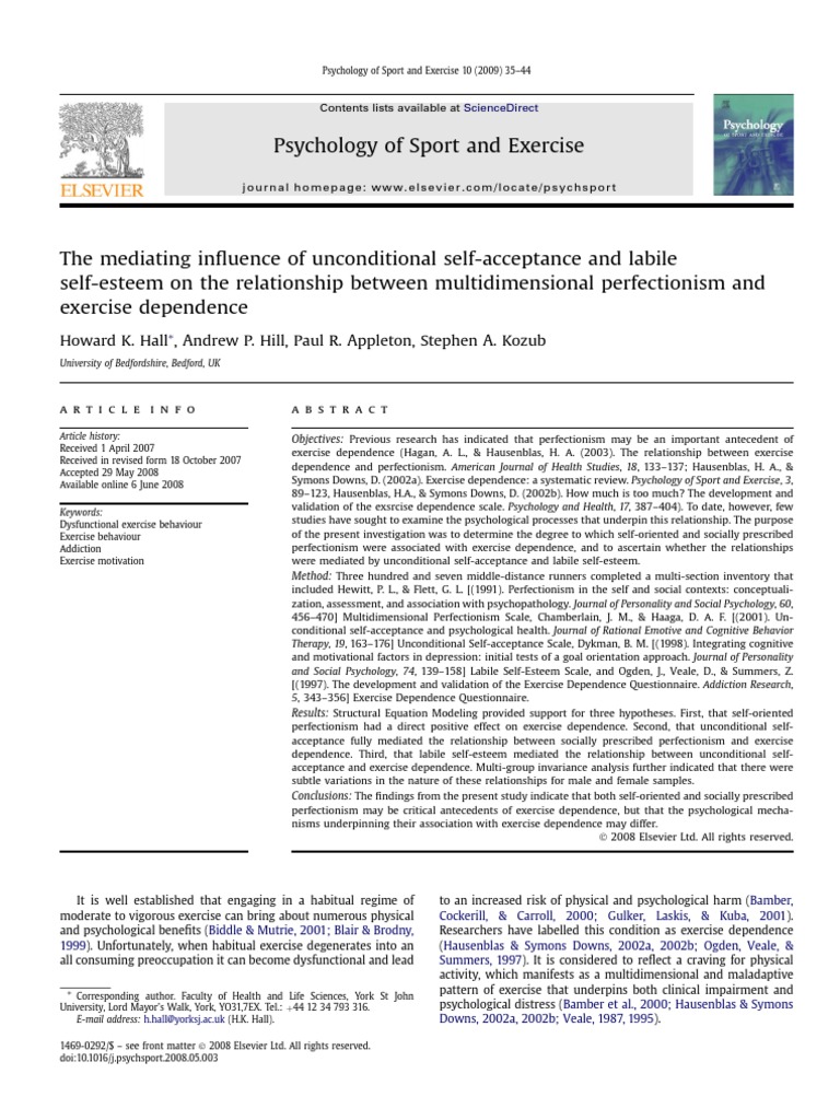 Unconditional Acceptance | PDF | Perfectionism (Psychology) | Self Esteem