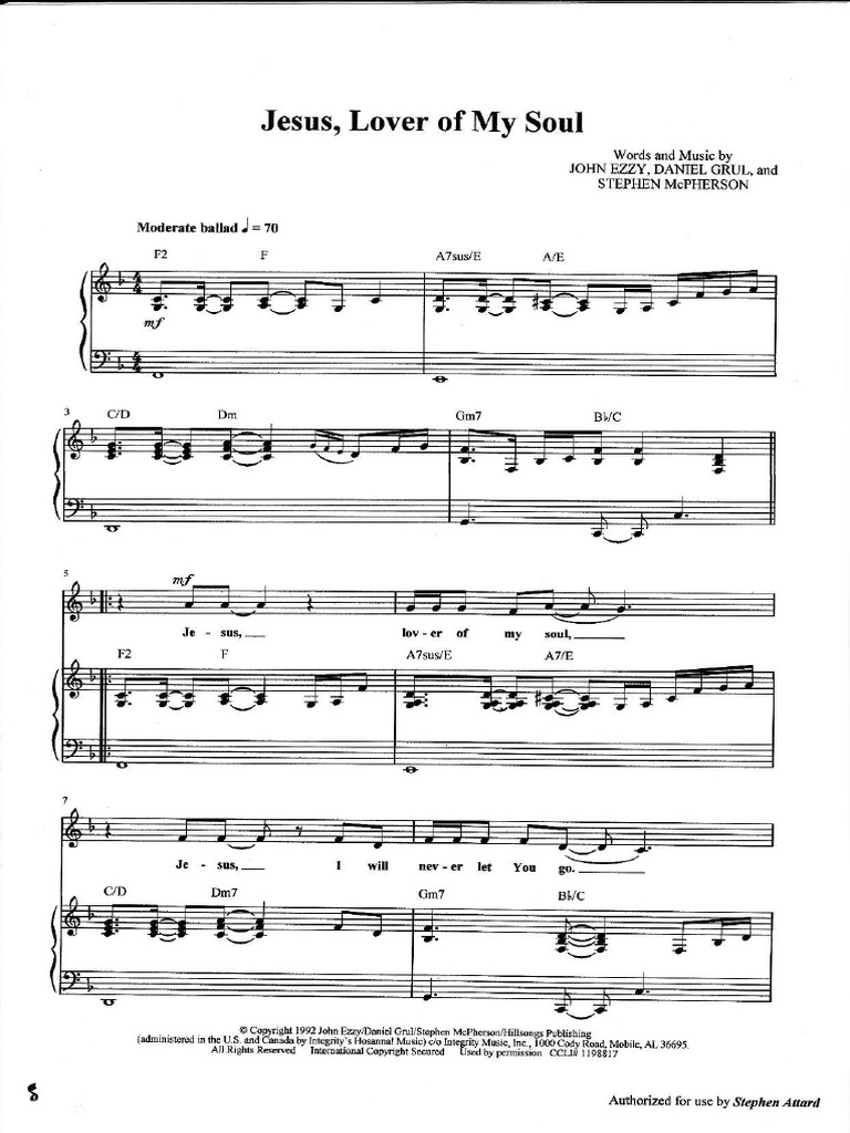 Jesus Lover of My Soul Hymn Summary | PDF