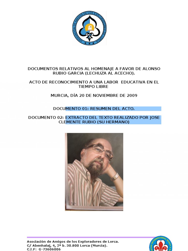 Homenaje A Alonso Rubio Lechuza Al Acecho | PDF | Exploración