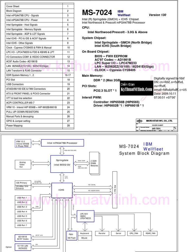Mainboard Msi - 7024 - 1.4 | PDF | Ibm Pc Compatibles | Electronic ...