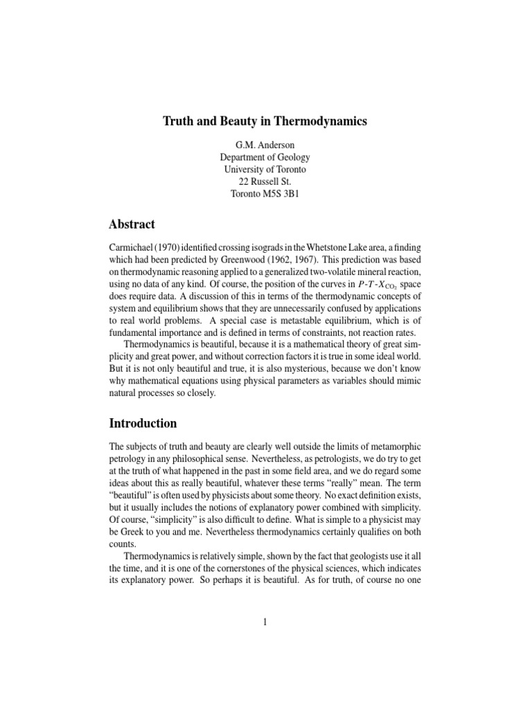 Thruth&Beauty of Thermodinamics | PDF | Thermodynamic Equilibrium ...