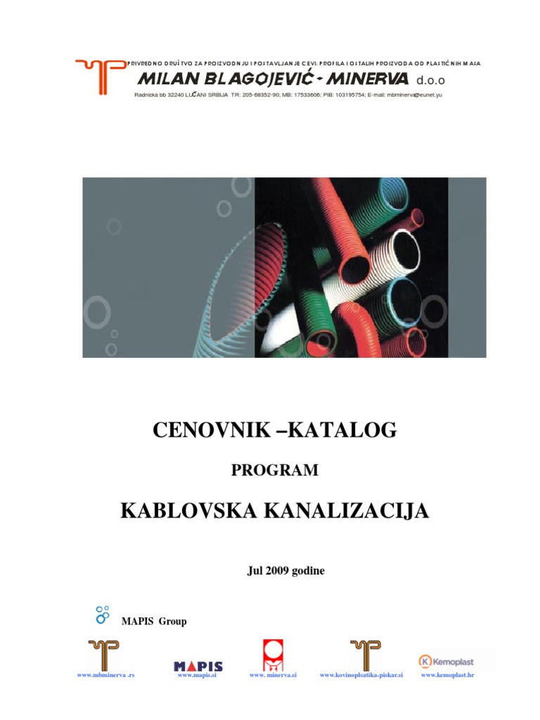 Kablovska Kanalizacija | PDF