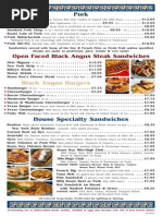 Bandanas Carryout Menu | PDF | Barbecue | Sausage