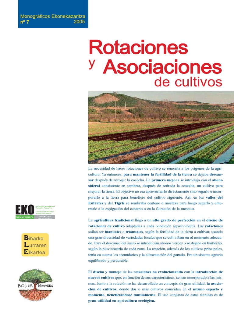 Rotación de Cultivos: Guía Completa | PDF