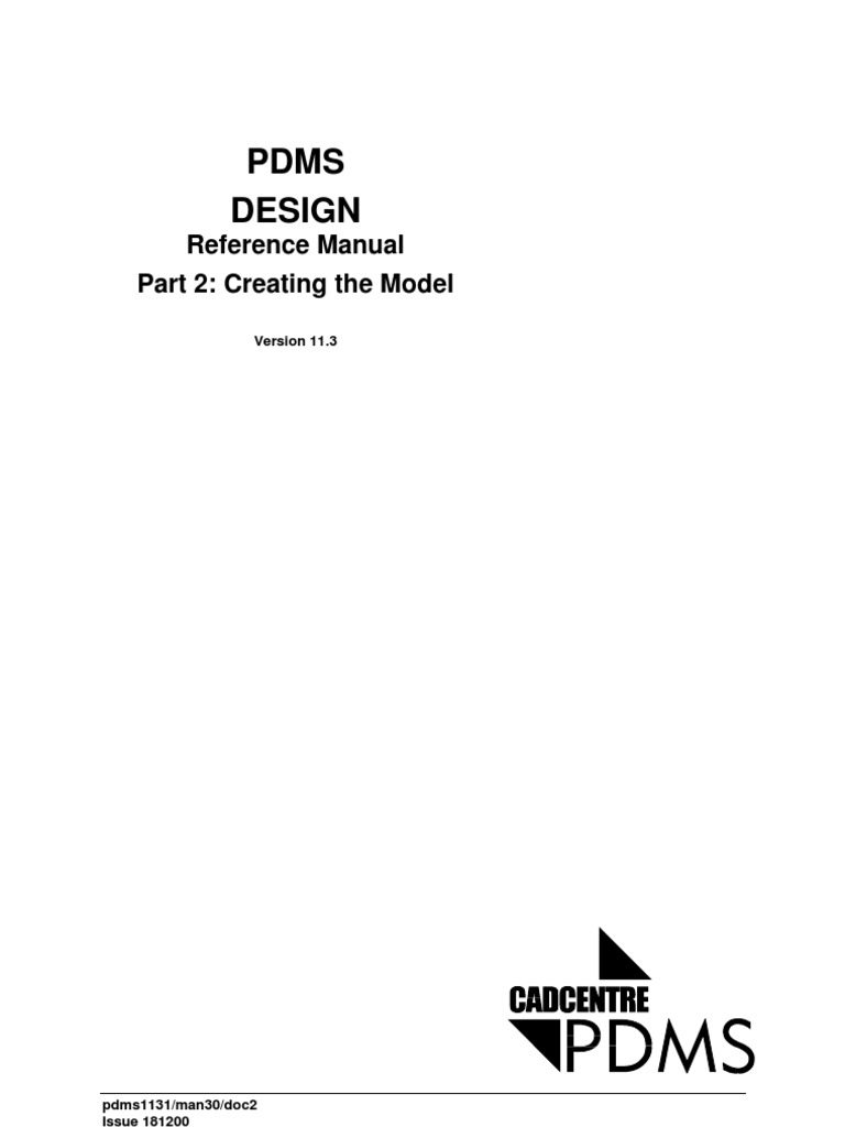 Pdms Design | PDF | Databases | Cartesian Coordinate System