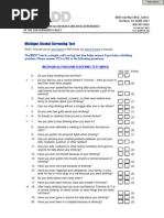 Michigan Alcoholism Screening Test (MAST) | PDF | Alcoholics Anonymous ...