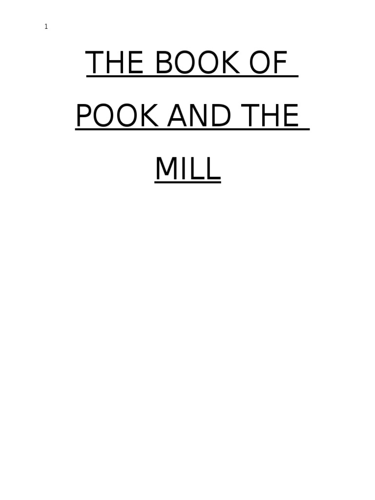 The Book of Pook and The Mill | PDF