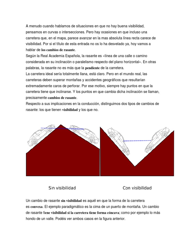 La Rasante | PDF | La carretera | Pendiente