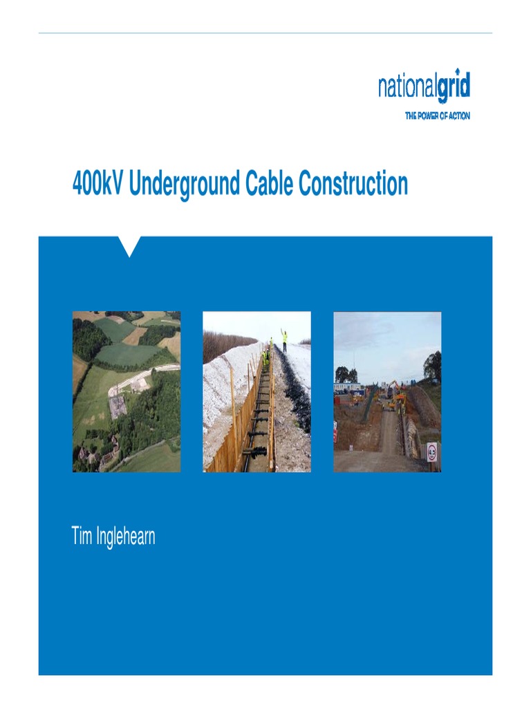 National Grid Underground Cable Construction Presentation FINAL | PDF ...