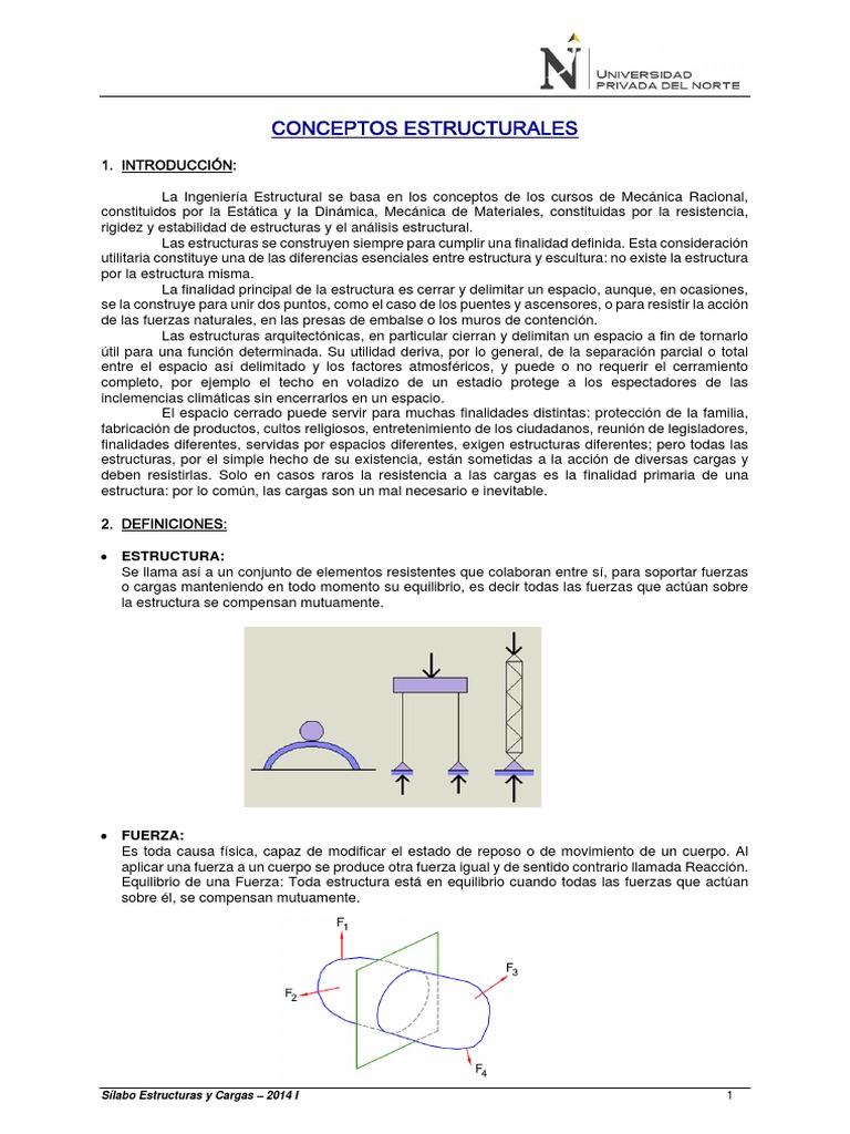 Conceptos Estructurales | PDF | Doblar | Fuerza