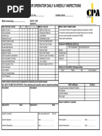 Press Machine Inspection | PDF | Machines | Wear