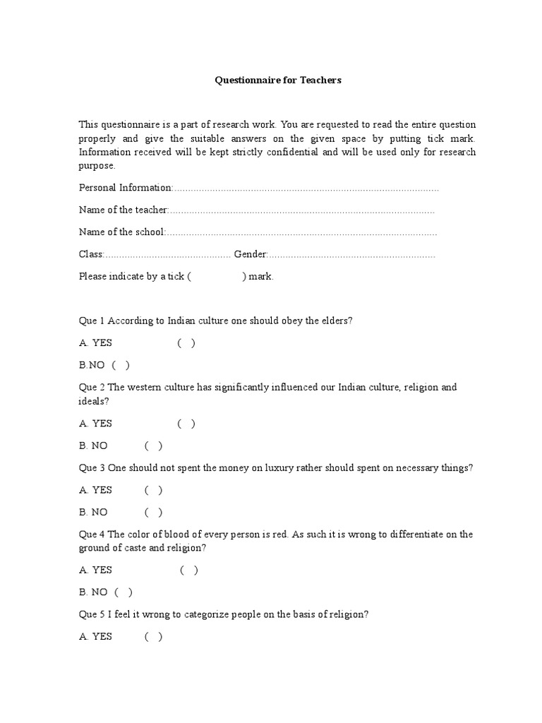Ques For Teachers | PDF | Behavioural Sciences | Psychological Concepts