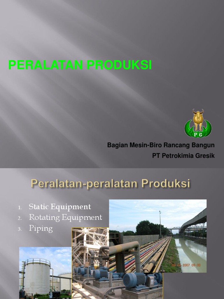 Static and Rotating Equipment Overview | PDF | Home & Garden | Science ...