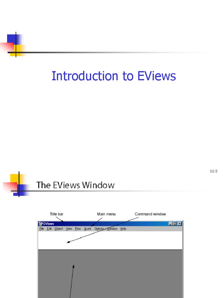 Introduction To Eviews-13!06!11 | PDF