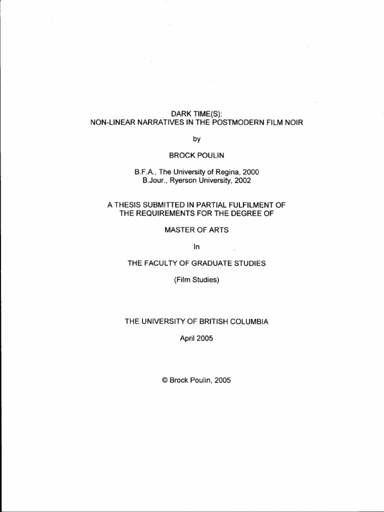 Non Linear Narrative in Film | PDF