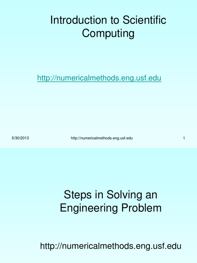 Introduction To Scientific Computing | PDF | Differential Equations ...