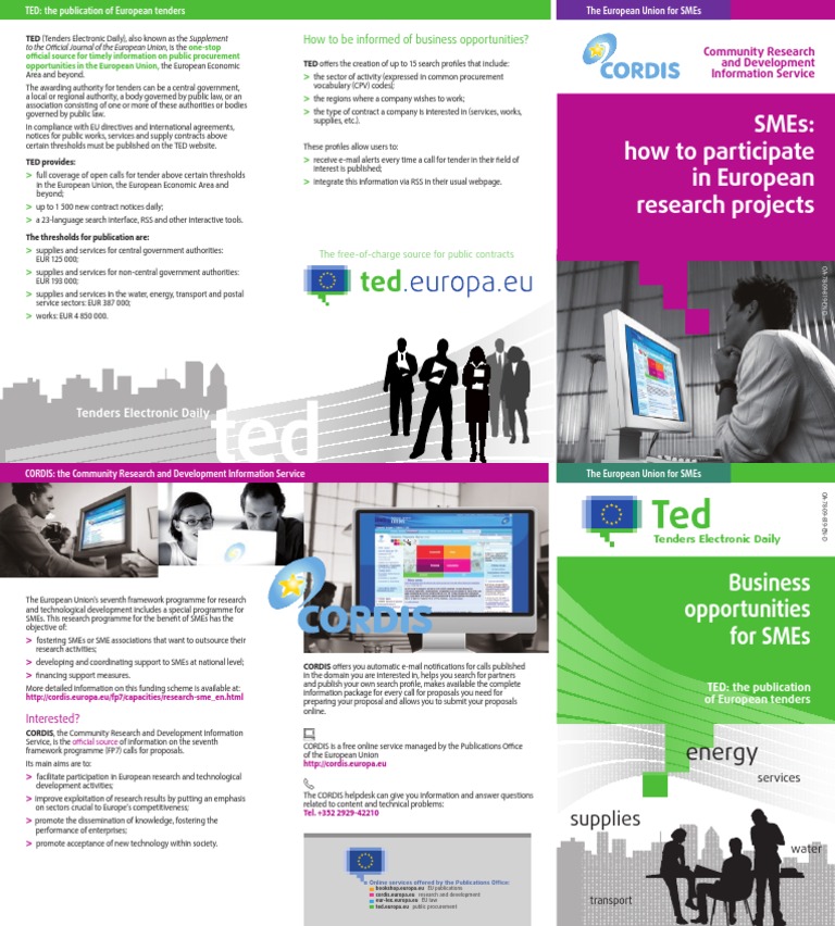 Participation in EU Research Projects | PDF | Business | Business (General)