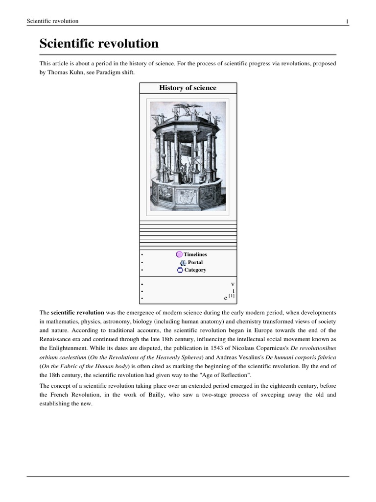 Scientific Revolution | PDF | Scientific Revolution | Heliocentrism