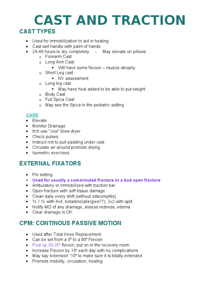 Casts and TRXN | PDF | Anatomical Terms Of Motion | Musculoskeletal System