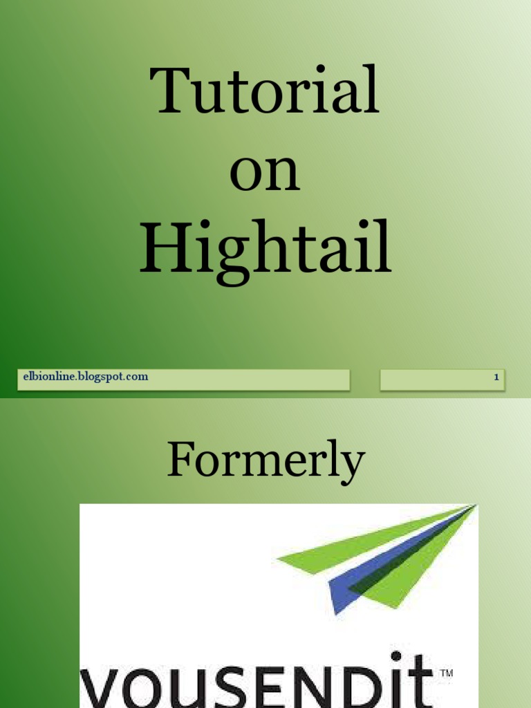 Tutorial Hightail | PDF | System Software | Utility Software