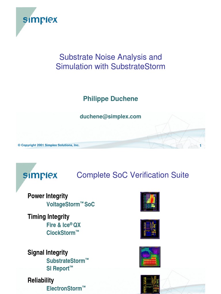Substrate Noise Analysis And Simulation With Substratestorm Pdf