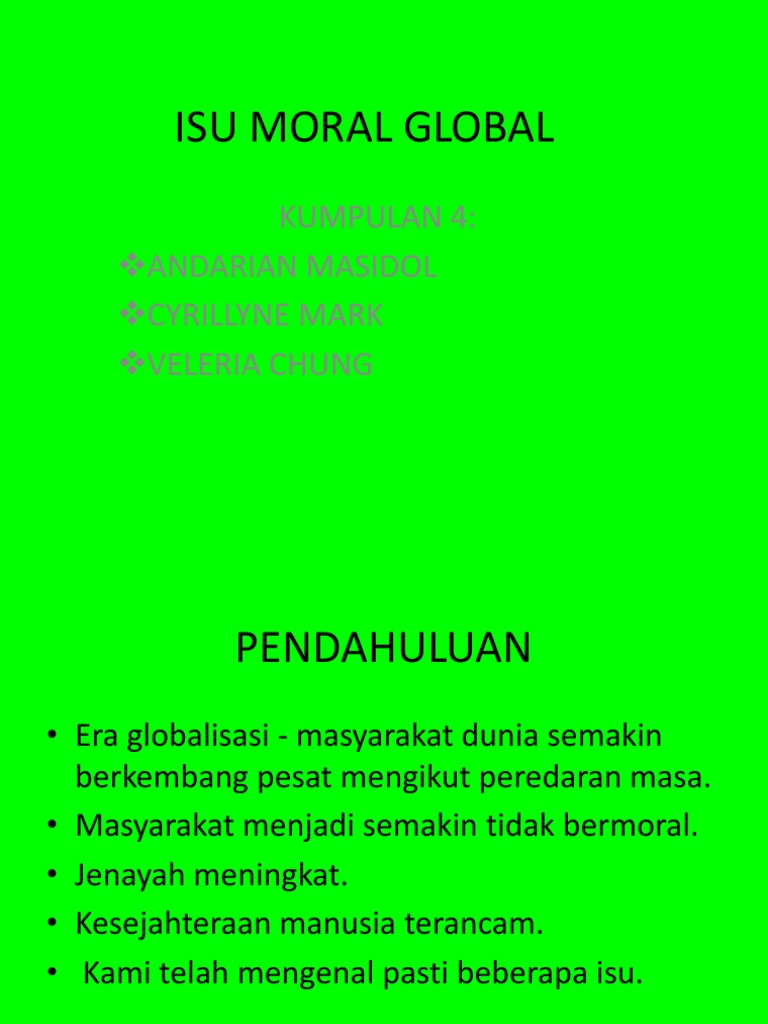 Isu Moral Global | PDF