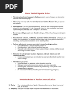 Military Radio Voice Procedure Guide | PDF | Speech | Alphabet