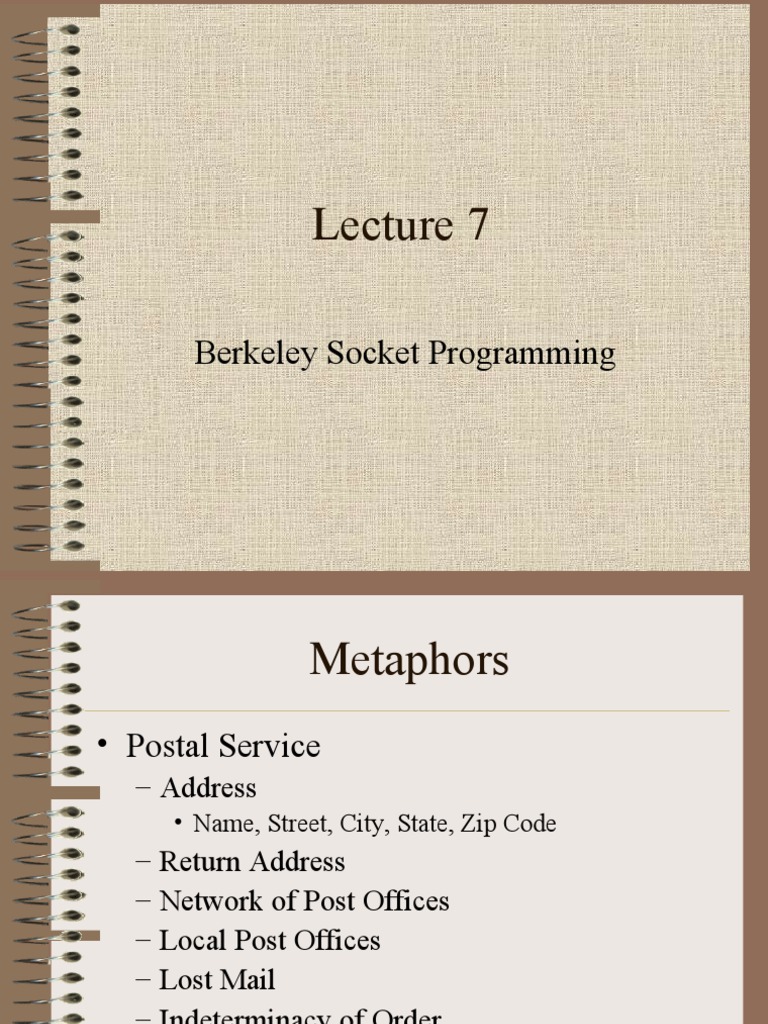 Berkeley Sockets | PDF | Port (Computer Networking) | Transmission ...