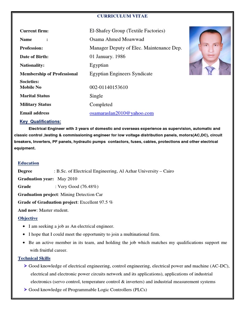 Last Update CV | PDF | Power Inverter | Electrical Engineering