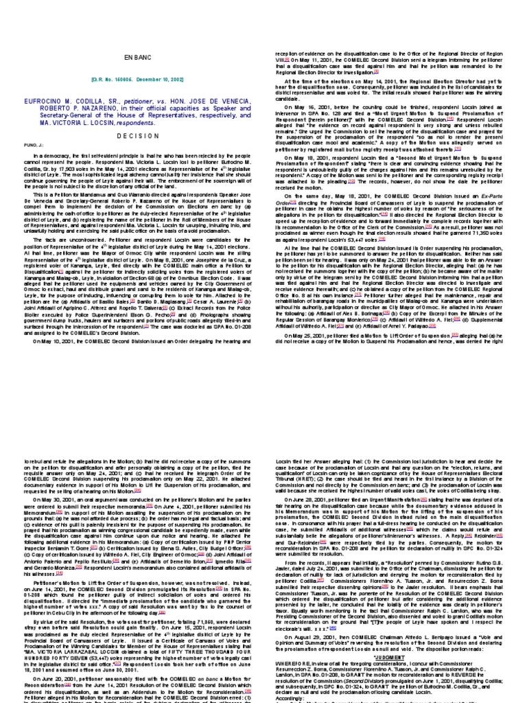 Case | PDF | Commission On Elections (Philippines) | Mandamus