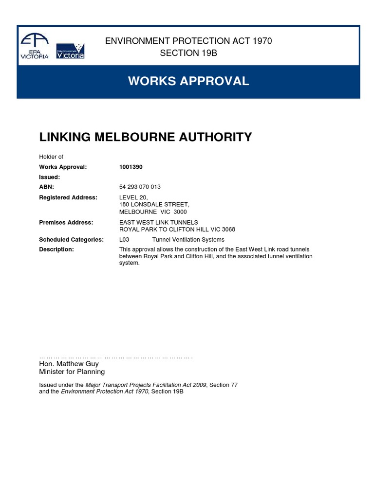 Linking Melbourne Authority: Works Approval | PDF | United States ...