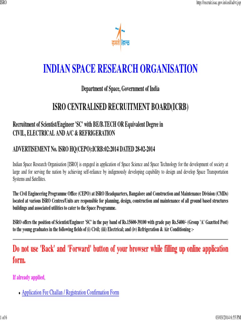 Isro | PDF | Bachelor Of Science | Identity Document