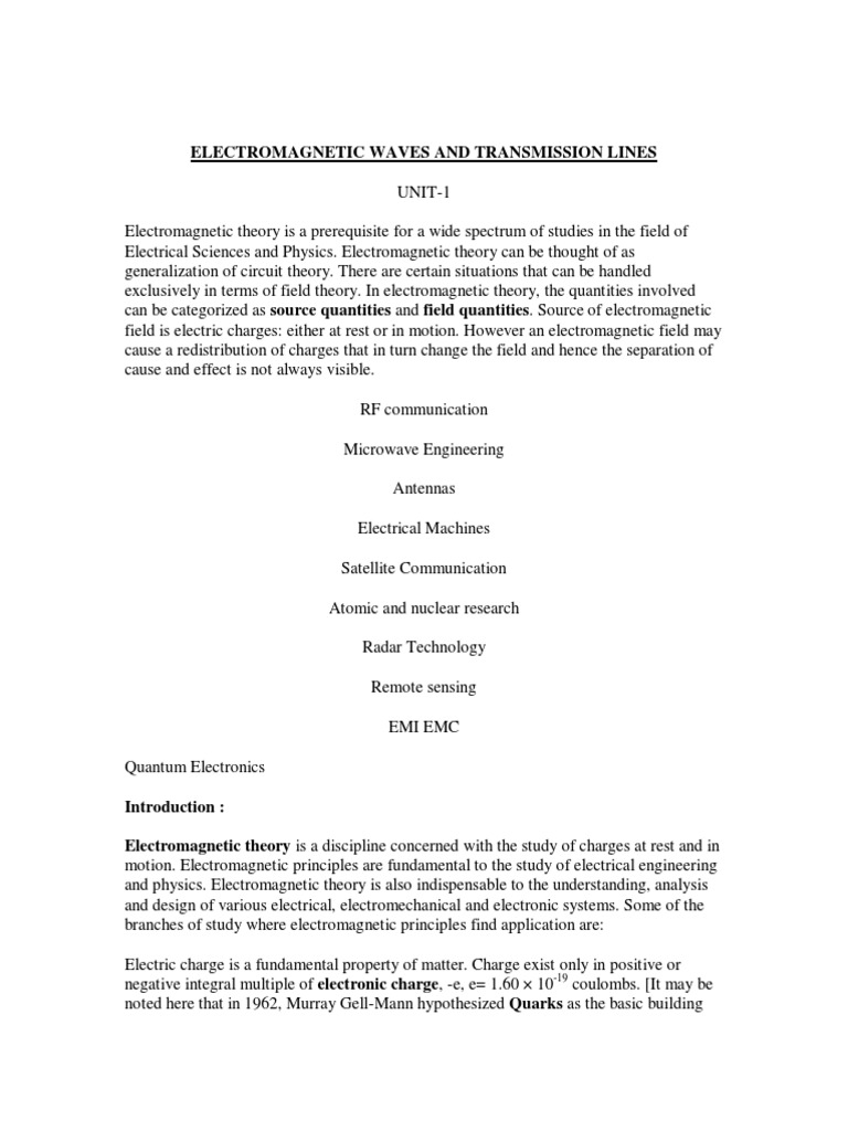 Emtl Notes | PDF