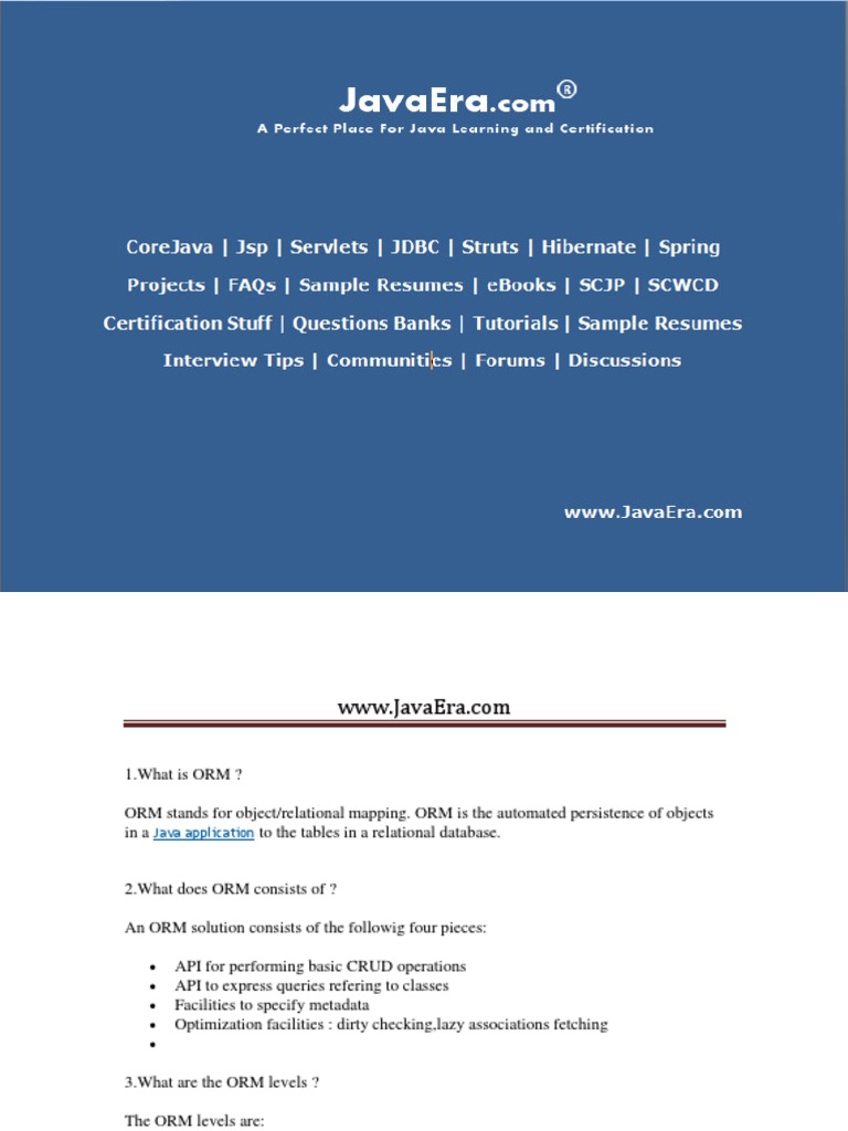 Hibernate Interview Questions PDF | Download Free PDF | Object ... Hibernate Interview Questions PDF | Download Free PDF | Object ...