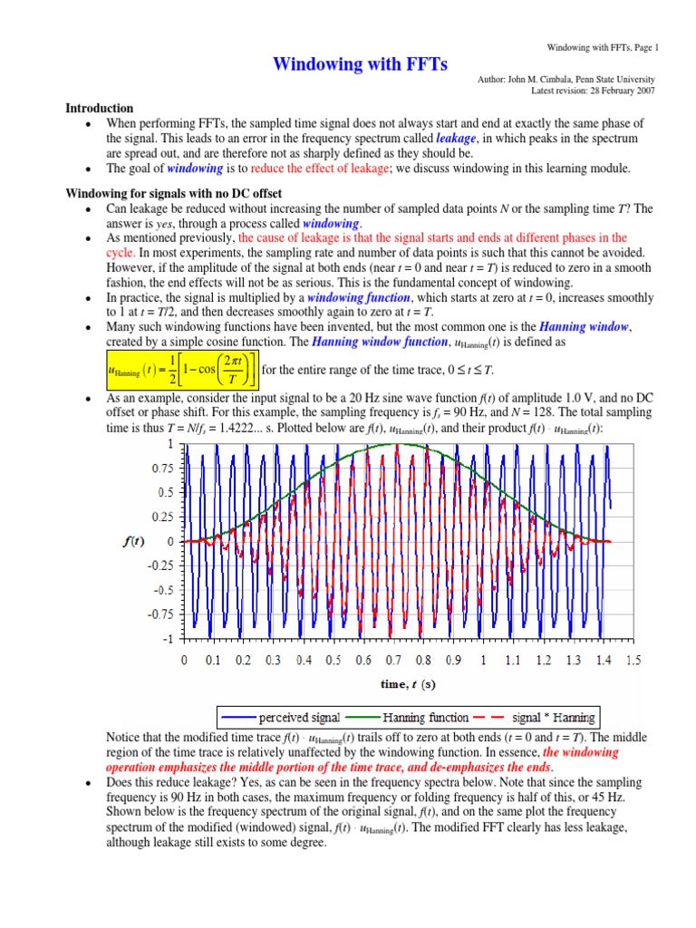 Windowing_FFTs.pdf | Spectral Density | Amplitude