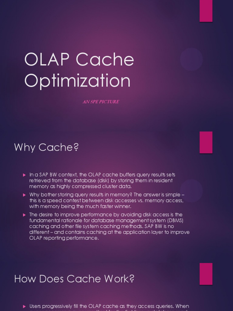 OLAP Cache Optimization | PDF | Cache (Computing) | Databases OLAP Cache Optimization | PDF | Cache (Computing) | Databases