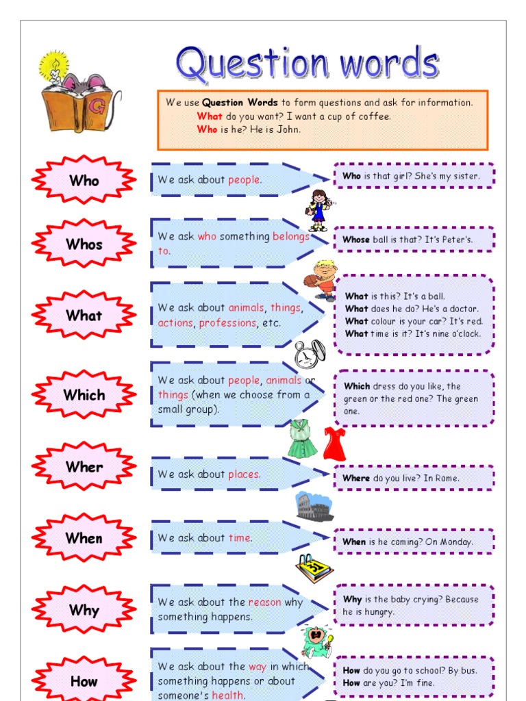 Question Words | PDF | Noun | Languages