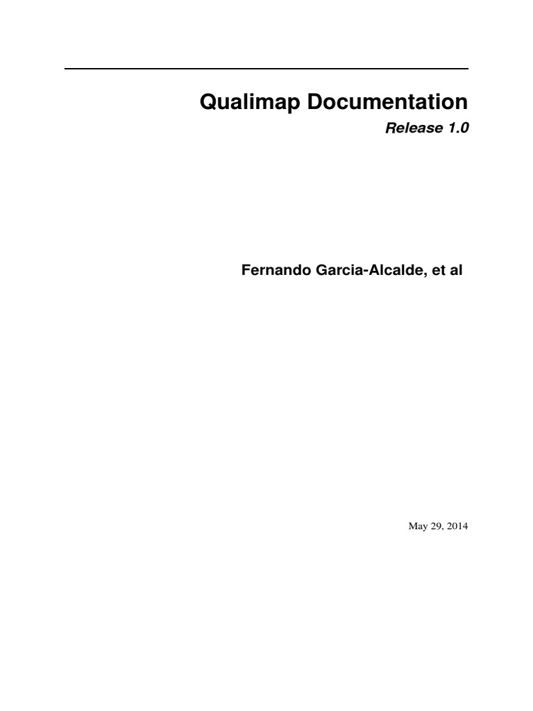 Qualimap Documentation Guide | PDF | R (Programming Language) | Command Line Interface