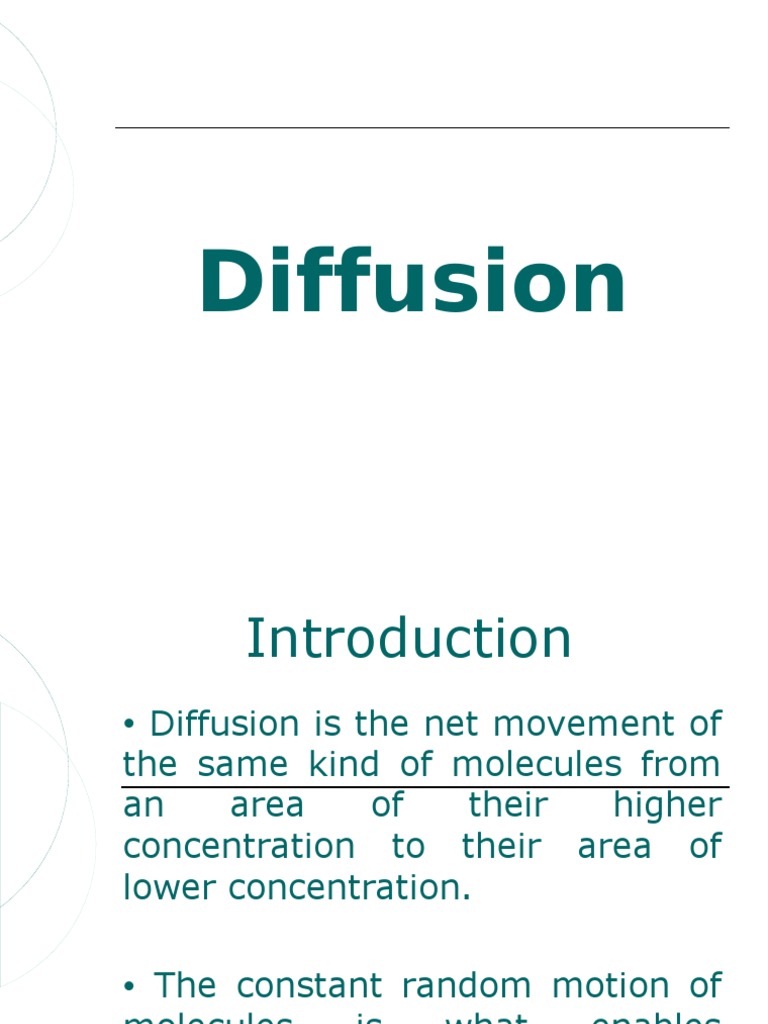Diffusion | PDF | Leaf | Photosynthesis