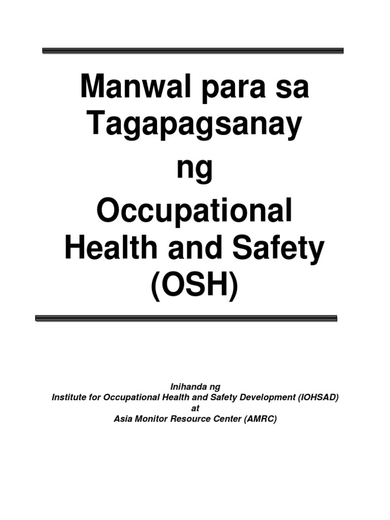 Manwal para Sa Tagapagsanay FINAL | PDF