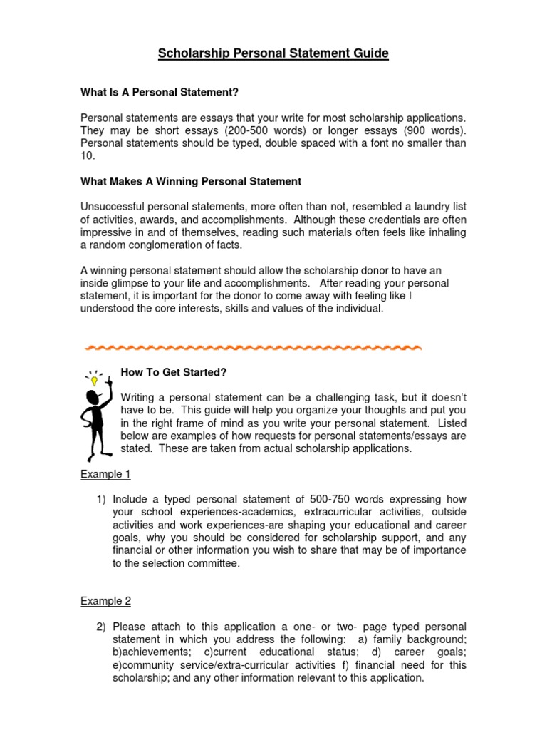 College Day Personal Statement Guide Revised | PDF | Academic Degree ...