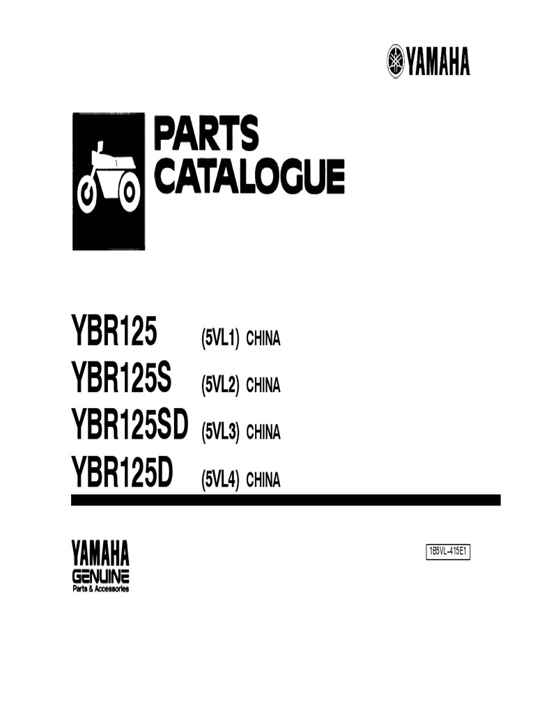 Yamaha Ybr 125 Parts Catalogue Pdf