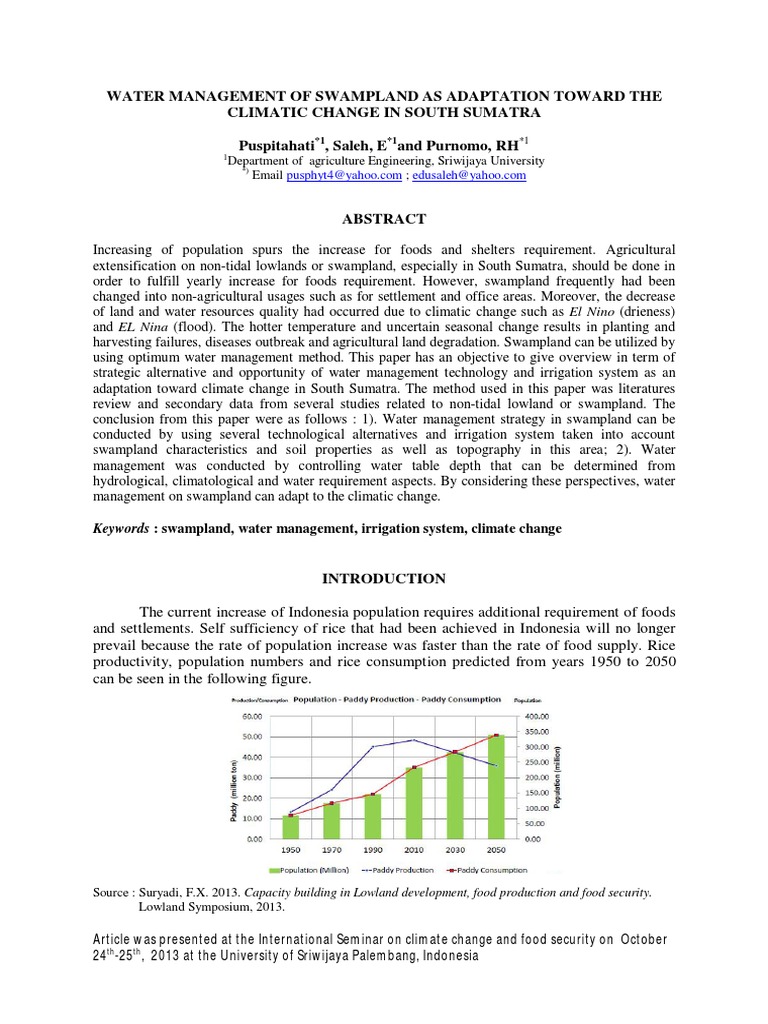 Water Management | PDF | Swamp | Water Resources