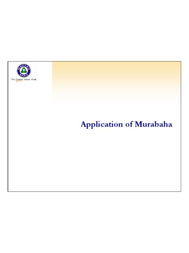 Murabaha - Application (Trade Finance) | PDF | Letter Of Credit ...