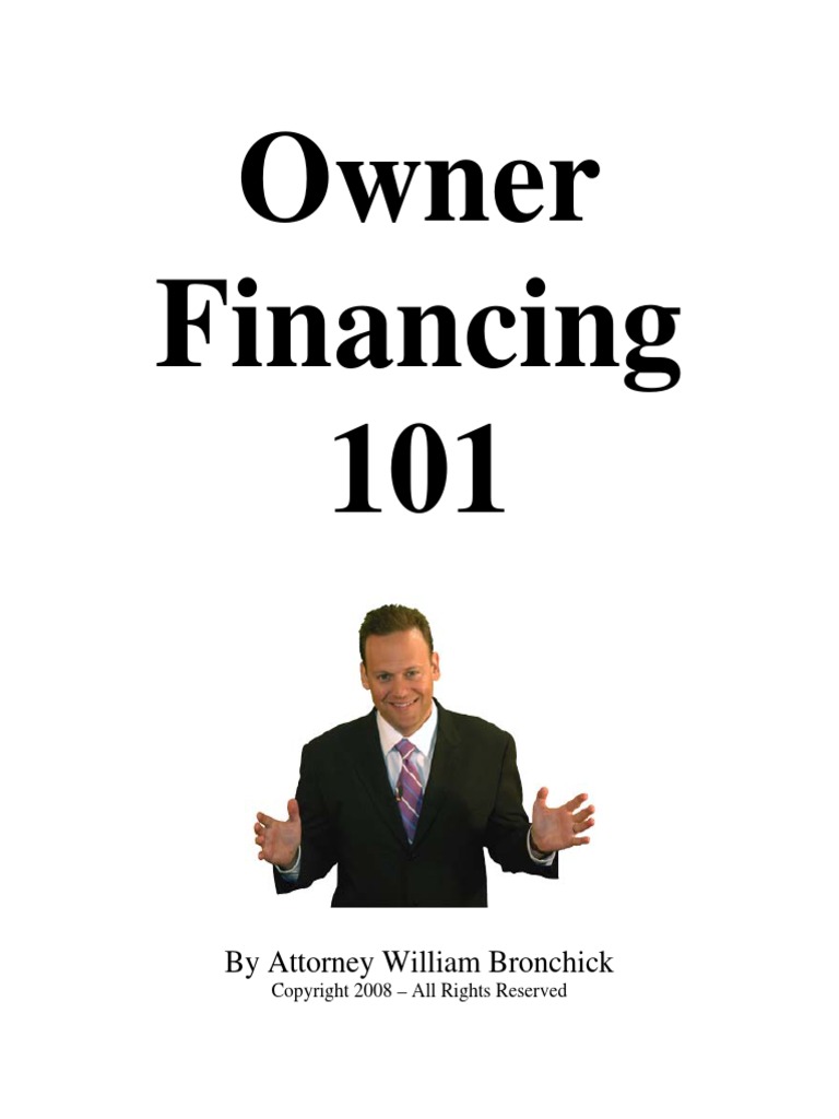 Owner Financing 101 | PDF | Real Estate Broker | Mortgage Loan
