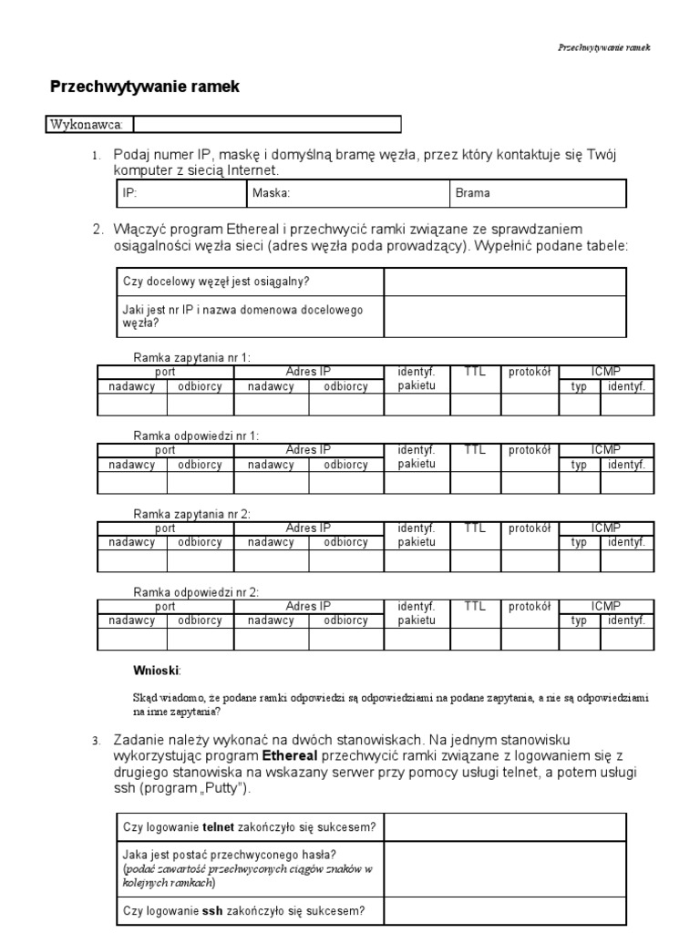 cw4 Przechwytywanie | PDF