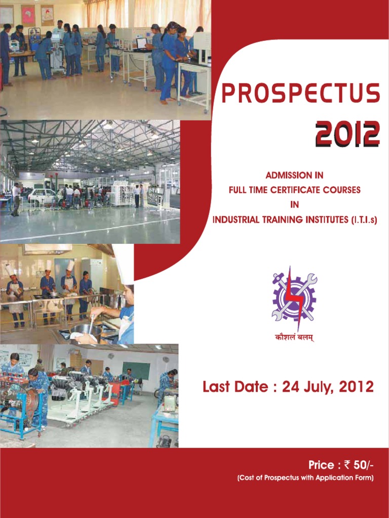 Delhi ITI Prospectus 2012 | PDF | Machinist | Embroidery